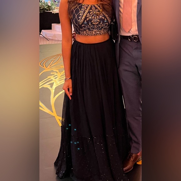 Lehengas | Navy Blue Lengha | Poshmark